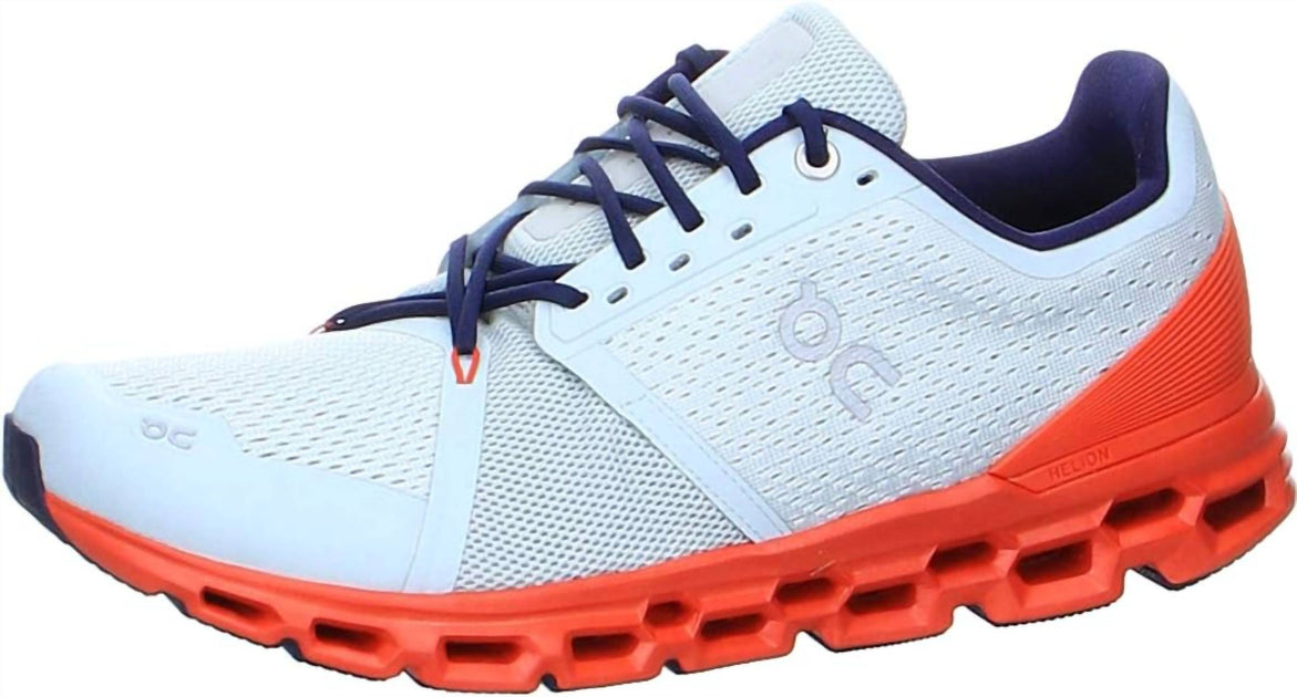 On Running Men's Cloudstratus Running Sneaker In Mineral/rust | ShopSimon