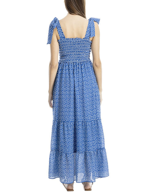 Max Studio Self Tie Smocked Bodice Maxi Dress | ShopSimon