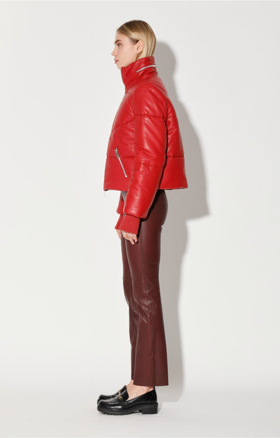 Walter Baker Edwina Jacket, Red - Leather | ShopSimon