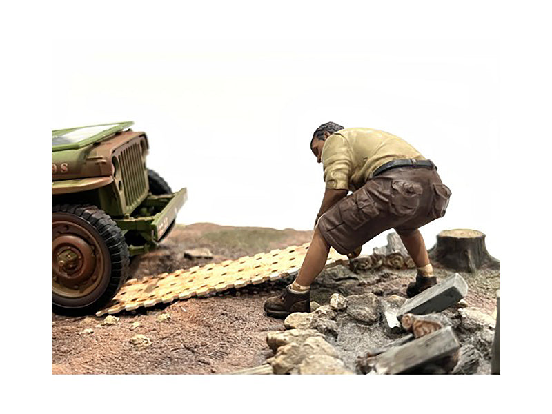 American Diorama "4x4 Mechanic" Figure 2 With Board Accessory For 1/18 ...