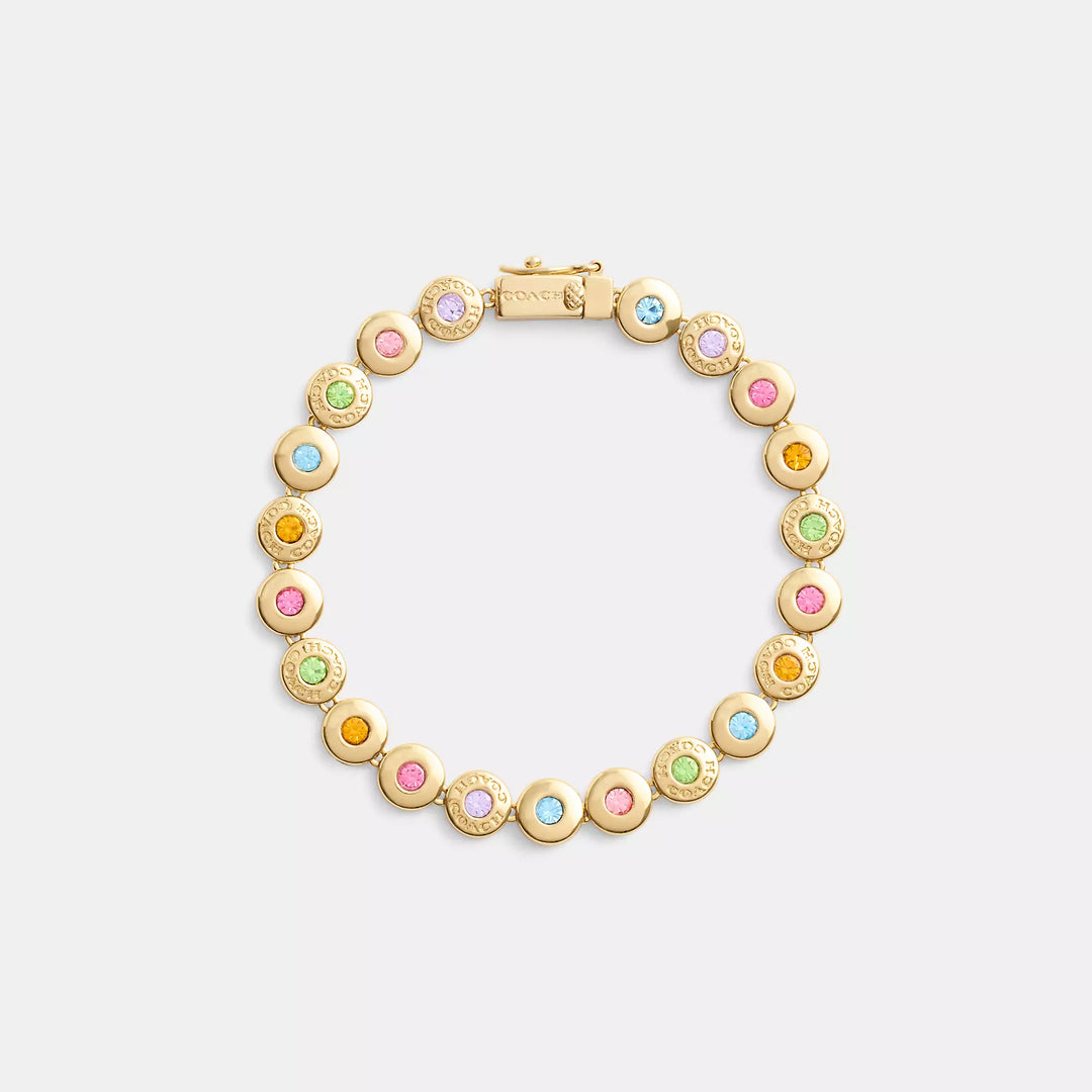 Coach Outlet Open Circle Tennis Bracelet ShopSimon