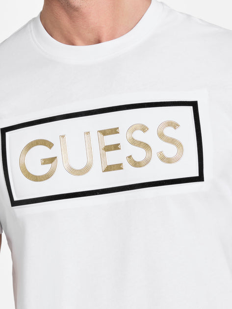 Guess Factory Eco Crowel Logo Tee | ShopSimon