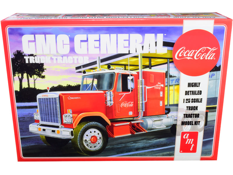 AMT Skill 3 Model Kit Gmc General Truck Tractor "coca-cola" 1/25 Scale ...