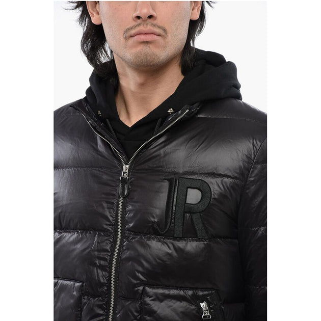 John Richmond Bulet Down Jacket With Embroide Men's Logo | ShopSimon