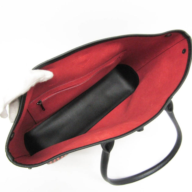 Longchamp Leather Pvc Tote Bag (pre-owned) | ShopSimon