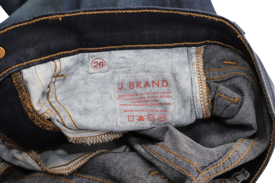 J Brand Maria Skinny Jeans In Dark Blue Cotton | ShopSimon