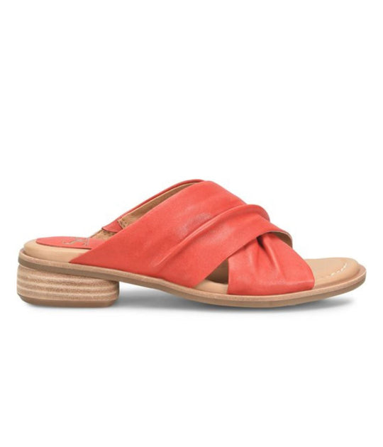 Sofft Women's Fallon Slide Sandal In Coral | ShopSimon