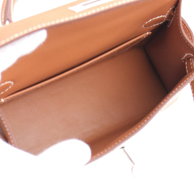 Hermès Hermes Mini Kelly 2 Gold Handbag Brown | ShopSimon