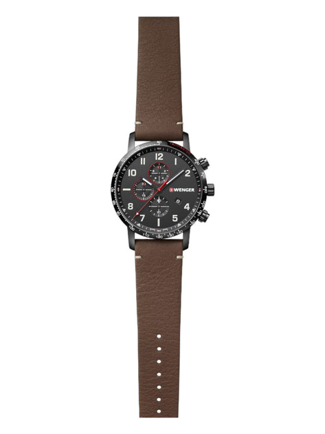 Wenger Swiss Army Men's 01.1543.107 Attitude Chronograph Black Dial ...