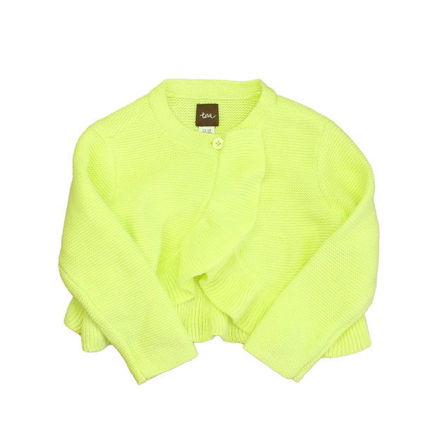 Tea Girls Neon Yellow Cardigan | ShopSimon