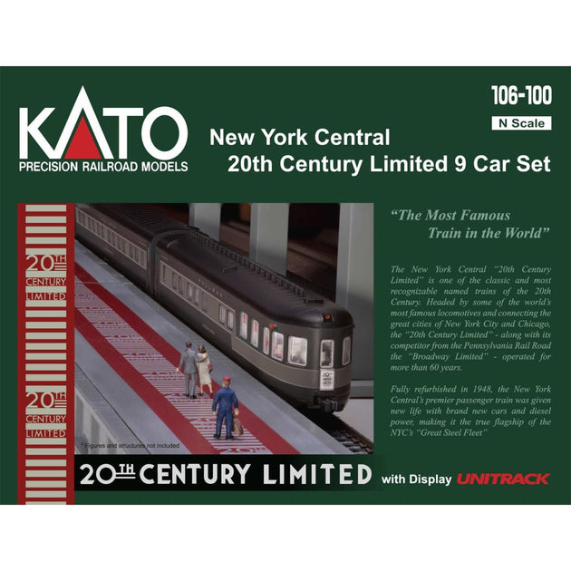 Kato 106100 N Scale Nyc 20th Century 9 Cars | ShopSimon