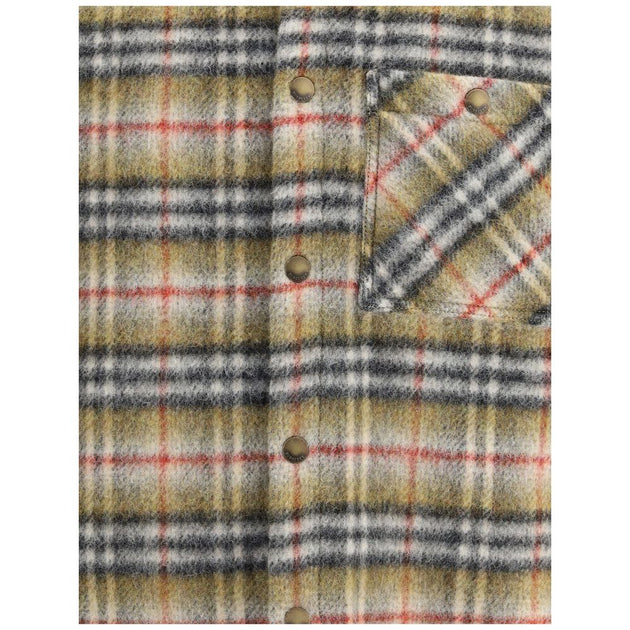 Burberry Multicolor Wool Coat | ShopSimon