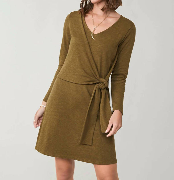 spartina 449 Deanna Wrap Dress In Olive Green | ShopSimon