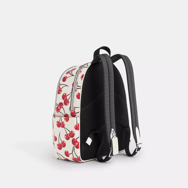 Coach Outlet Court Backpack With Cherry Print | ShopSimon
