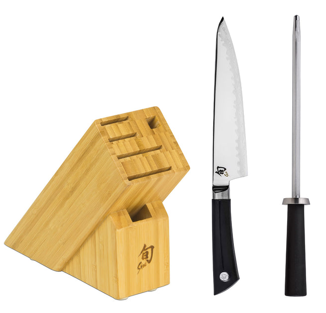 Shun Sora 3 Piece Build-a-block Set, 8-inch Chef's Knife, Combo Honing ...