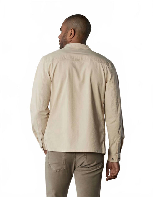 The Normal Brand Seersucker Chore Coat In Khaki | ShopSimon