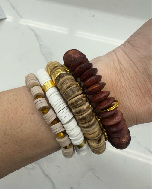 Millie B Women's Calista Stack Bracelet In Brown | ShopSimon
