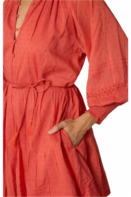 Cleobella Meadow Mini Dress In Dawn Pink | ShopSimon