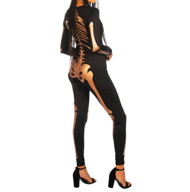 Tipsy Elves Skeleton Costume In Black/gold | ShopSimon