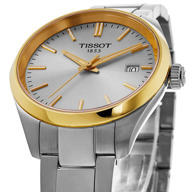 Tissot Pr 100 Quartz 34mm Silver Dial Two-tone Steel Women's Watch T150 ...