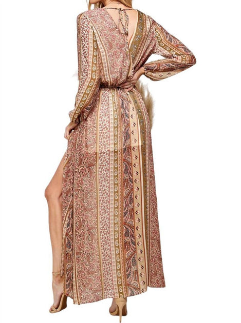 Sweet Lemon In Awe Maxi Dress In Multicolor | ShopSimon