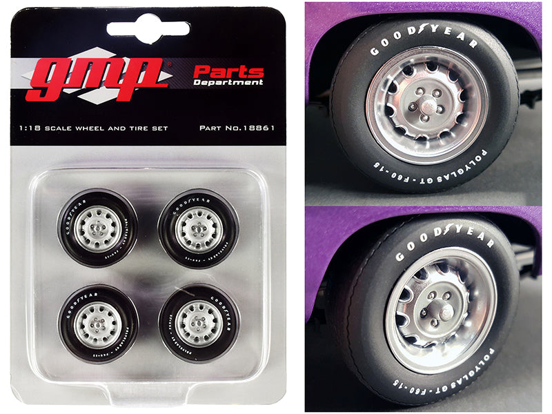 GMP Muscle Car Rally Wheels And Tires Set Of 4 Pieces From "1970 Dodge ...