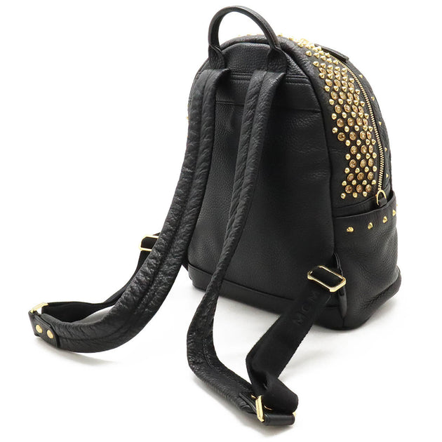 MCM Leather Rhinestone Backpack (pre-owned) | ShopSimon