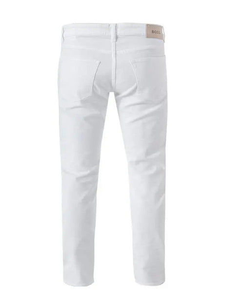 Hugo Boss Men's Cashmere Touch Delaware Denim Jeans, White | ShopSimon