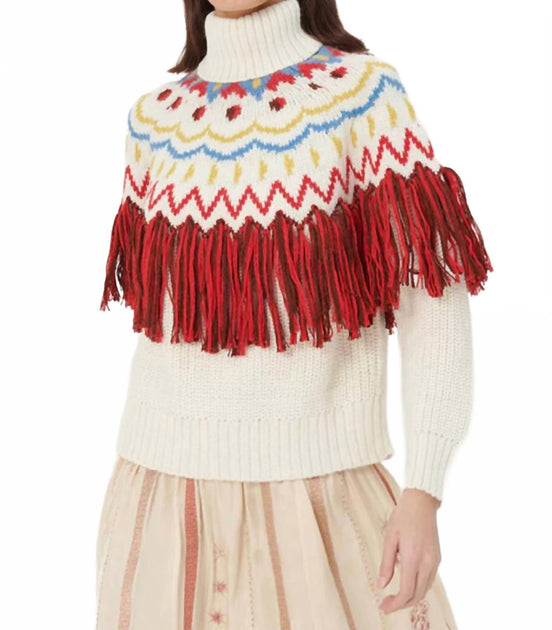 CHUFY Hans Knitted Sweater In Cream | ShopSimon