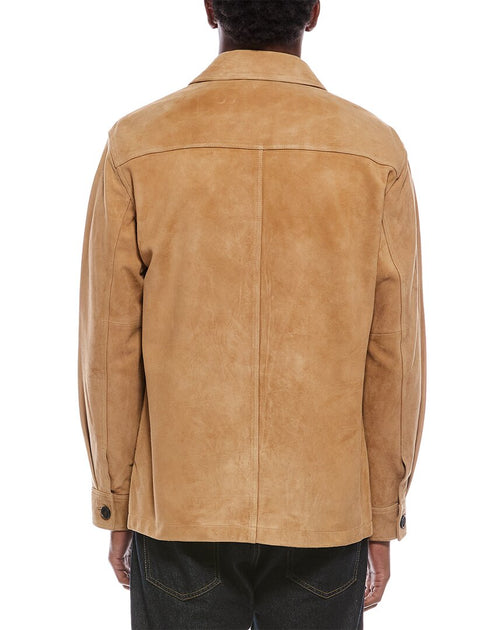 Theory Closson Suede Jacket | ShopSimon