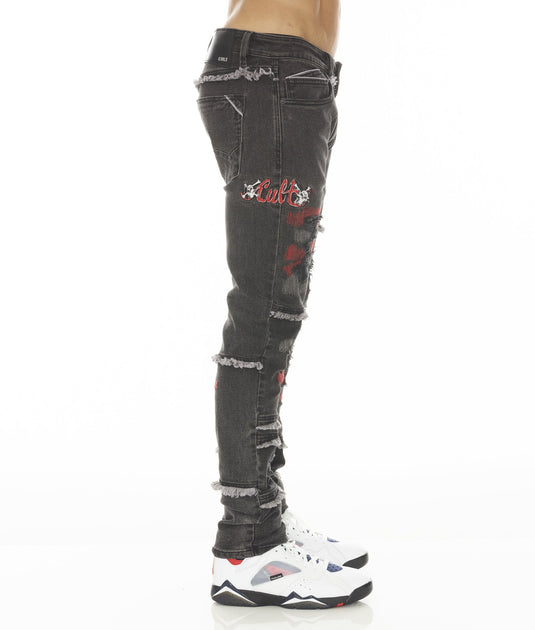 Cult of Individuality Rocker Slim Motley Crue In Motley | ShopSimon
