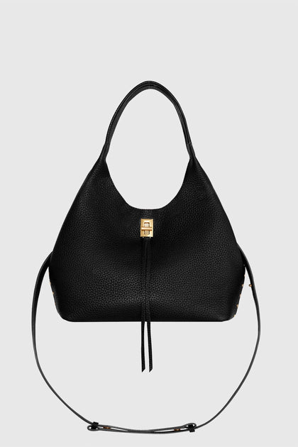 REBECCA MINKOFF Darren Carrysome Shoulder Bag In Black | ShopSimon