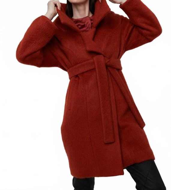 Heike-NY The Payton Coat In Rust | ShopSimon