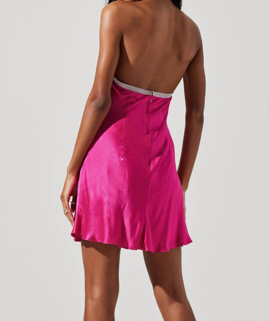 ASTR Sicily Dress In Fuchsia | ShopSimon