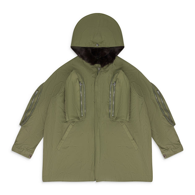 Who Decides War GREEN WINDOW POCKET PARKA | ShopSimon