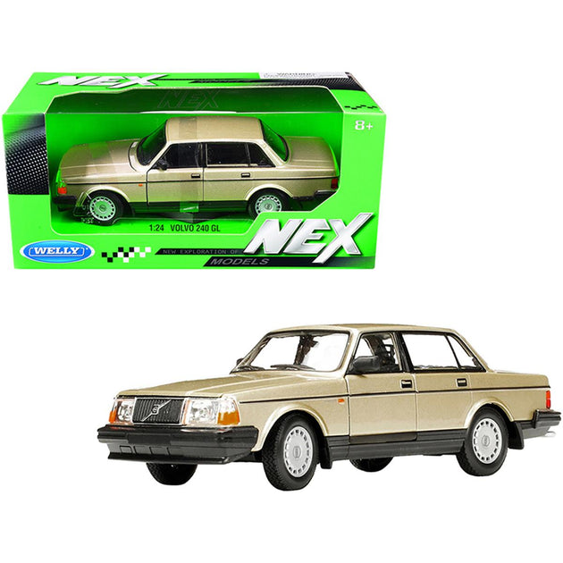 WELLY 1-24 Scale Volvo 240 Gl Nex Models Diecast Model Car Metallic ...