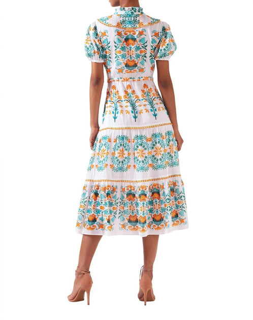 Celina Moon Pippa Midi Dress In Fern Noura | ShopSimon