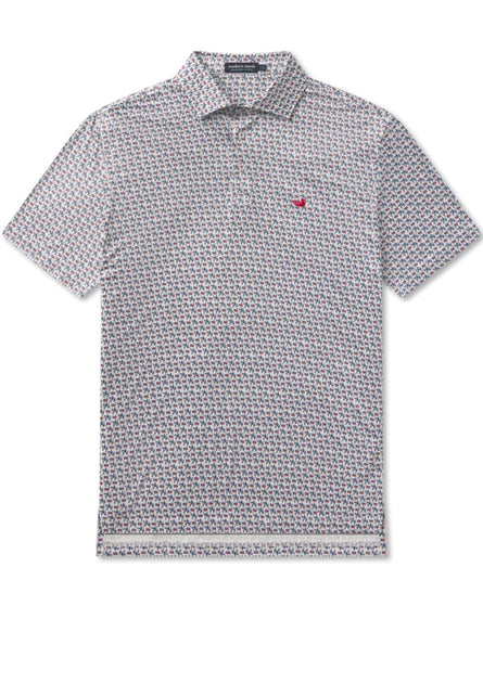 Southern Marsh Nantucket Relaxed Short Sleeve American West Polo In ...