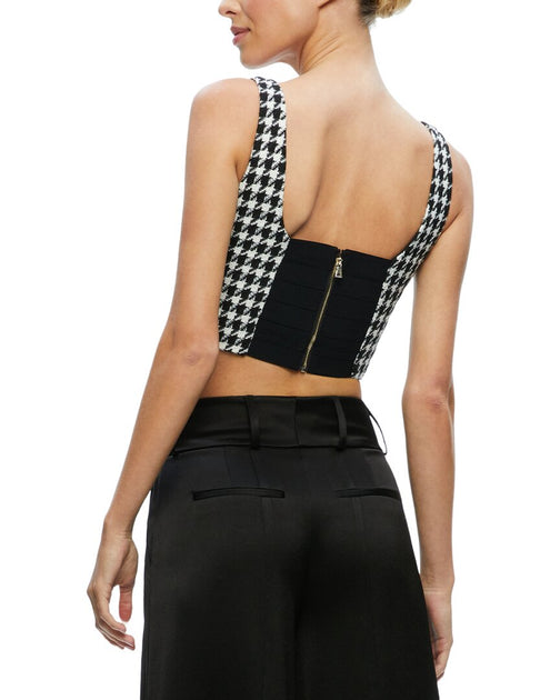 alice + olivia Breslin Boned Corset Top | ShopSimon