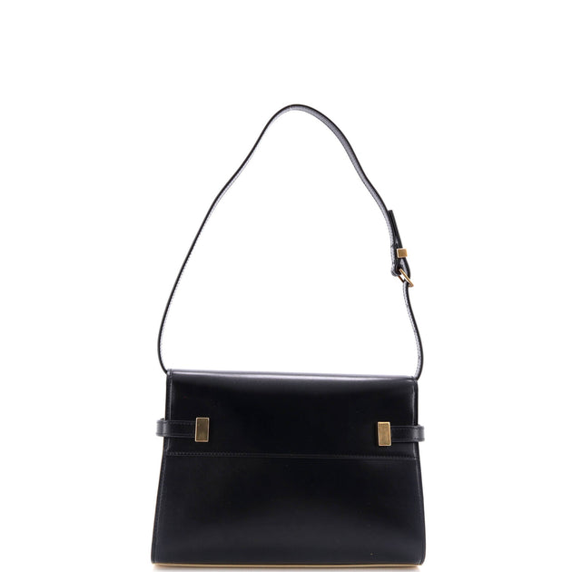 Saint Laurent Manhattan Shoulder Bag Leather Small | ShopSimon