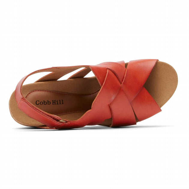 Cobb Hill Alleah Sling Heel In Rust | ShopSimon