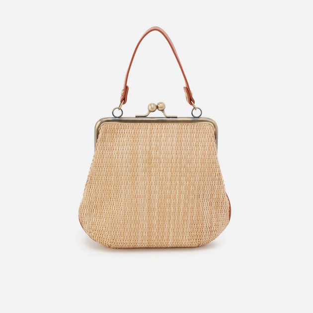 HOBO Alba Crossbody Bag In Natural Straw | ShopSimon