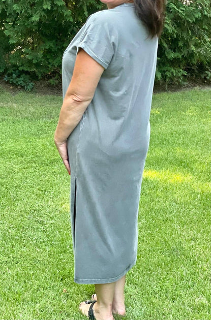 Zutter Freebird Midi Dress In Green | ShopSimon