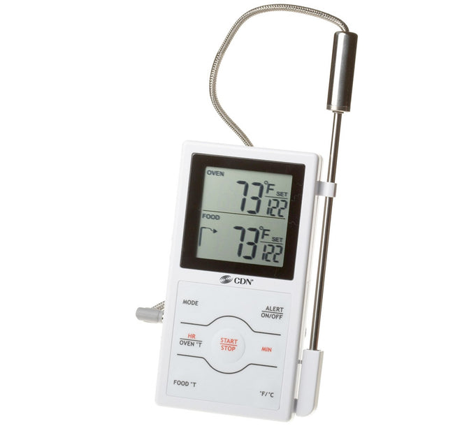 CDN Dual Sensor Probe Digital Cooking Thermometer Timer | ShopSimon