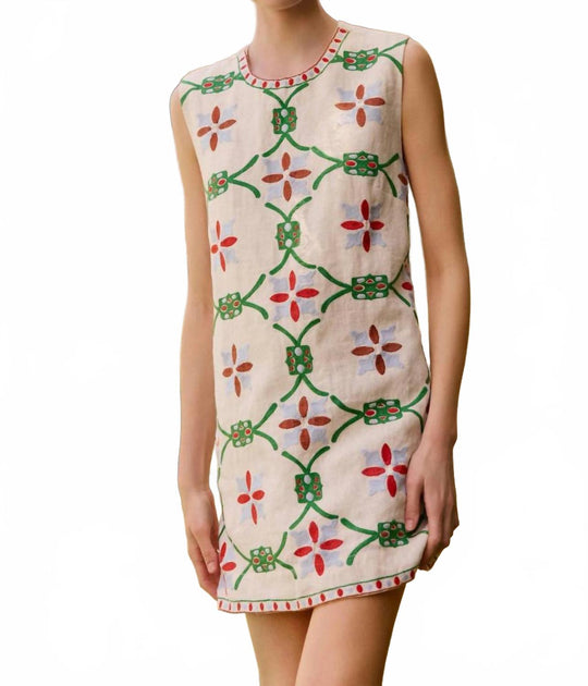 Marie Oliver Yvette Dress In Trellis | ShopSimon