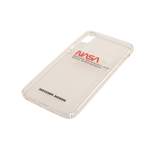 Heron Preston Clear NASA Transparent XR Phone Case | ShopSimon