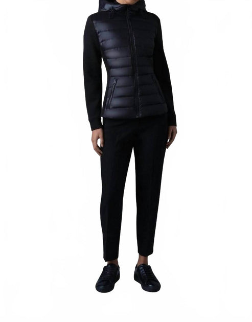 MACKAGE Della-R Hybrid Hooded Jacket In Black | ShopSimon