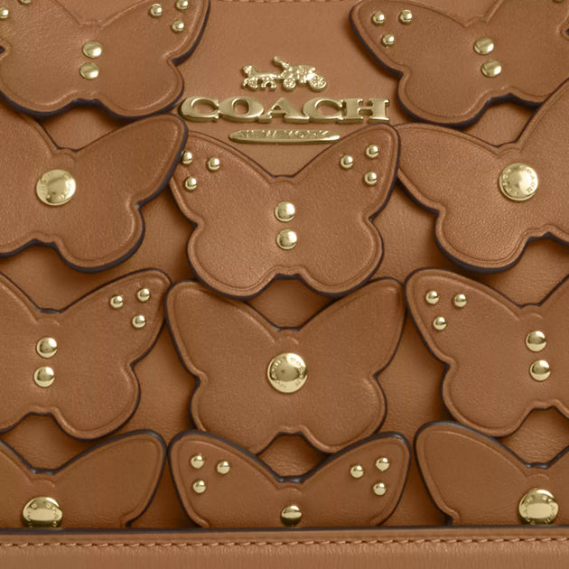 Coach Outlet Teri Shoulder Bag With Butterfly Applique | ShopSimon