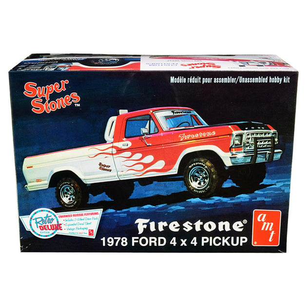 AMT Skill 2 Model Kit 1978 Ford 4 X 4 In. Pickup Truck Firestone Super ...