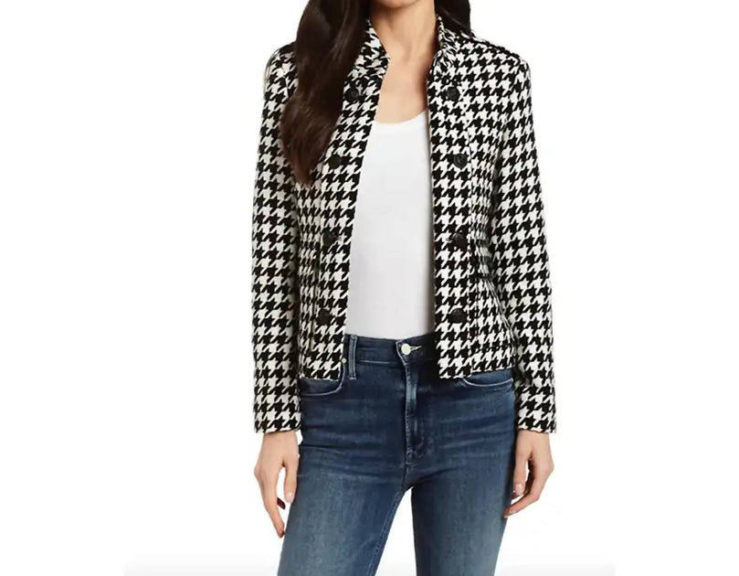 DREW Harlow Jacket In Black White | ShopSimon